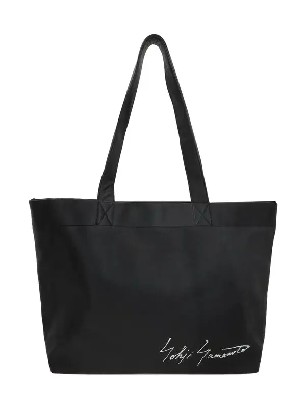 Yohji Yamamoto Leather Tote Bag - Black