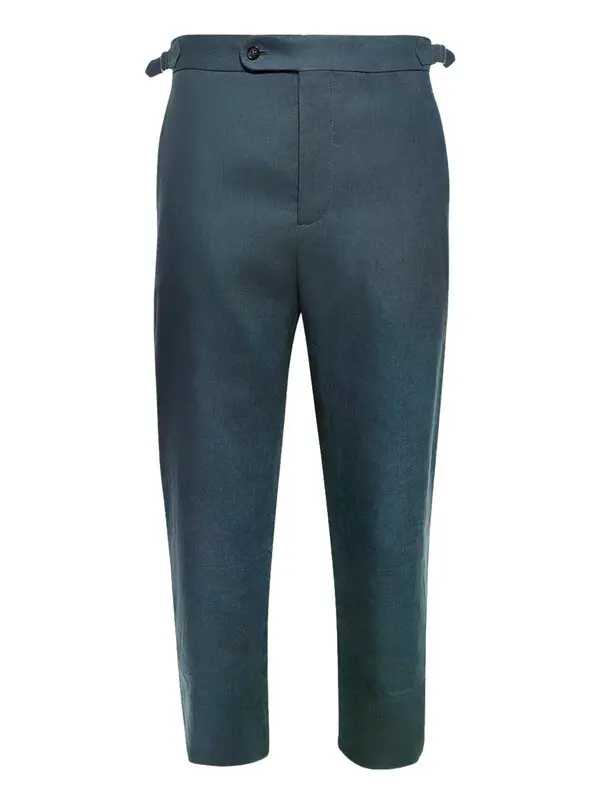 BODE Linen Trousers - Blue