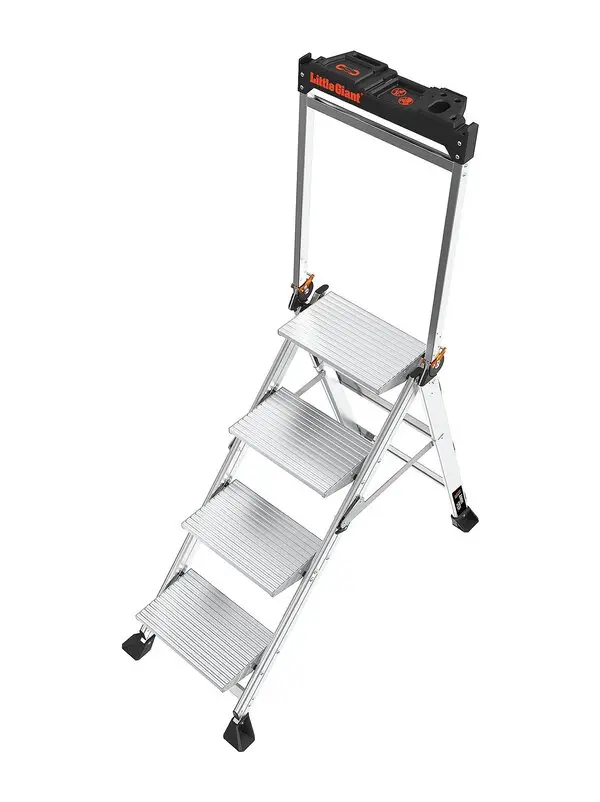 LITTLE GIANT Jumbo Step 4-step Aluminum Step Ladder - One-color