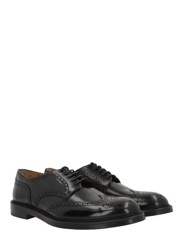 DOUCAL'S Full-brogue Derby Shoes - Black+black