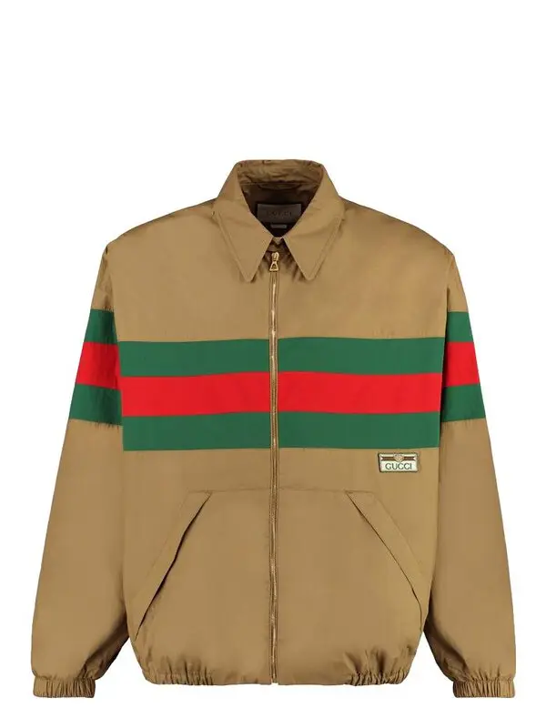Gucci Zippered Cotton Jacket - Brown