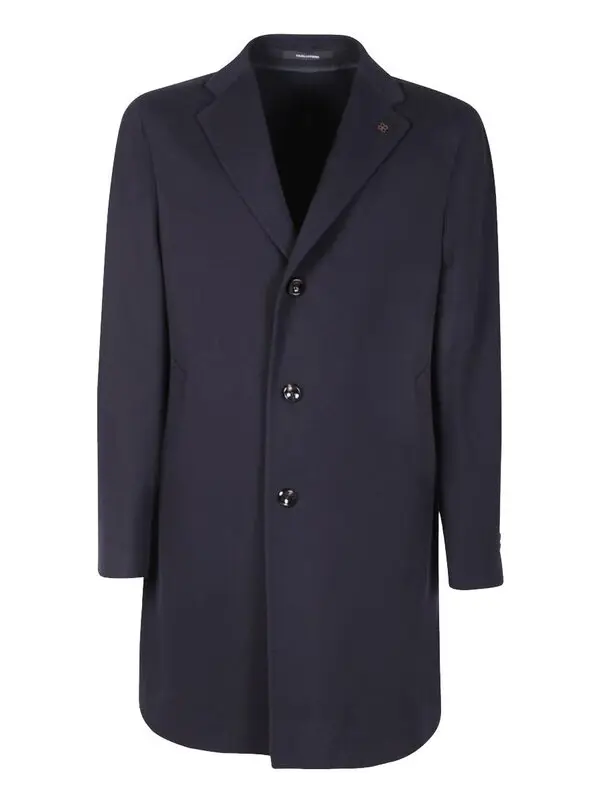 Tagliatore Wool And Cashmere Blend Coat - Blue