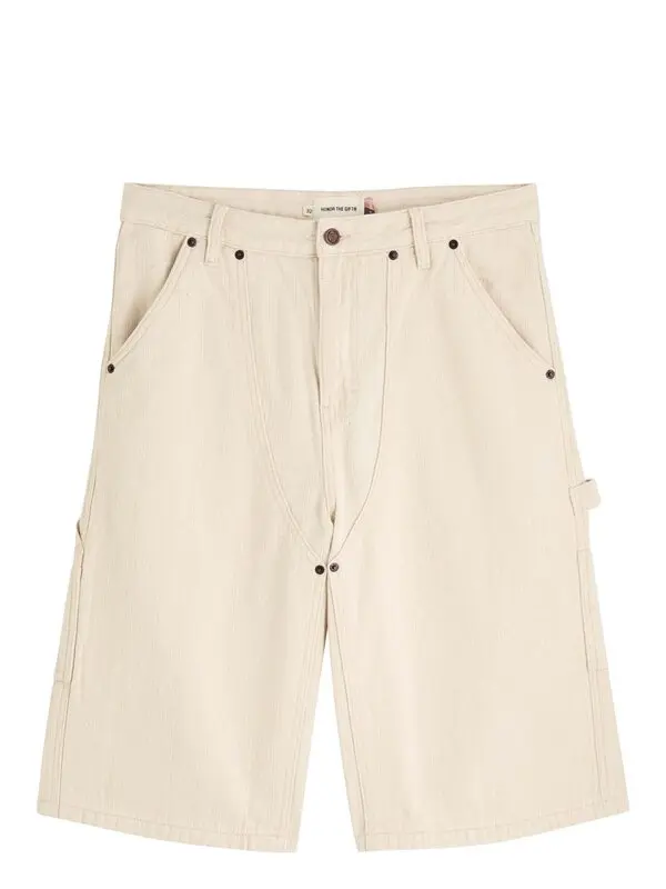 HONOR THE GIFT Gears Woven Cotton Shorts - Cream