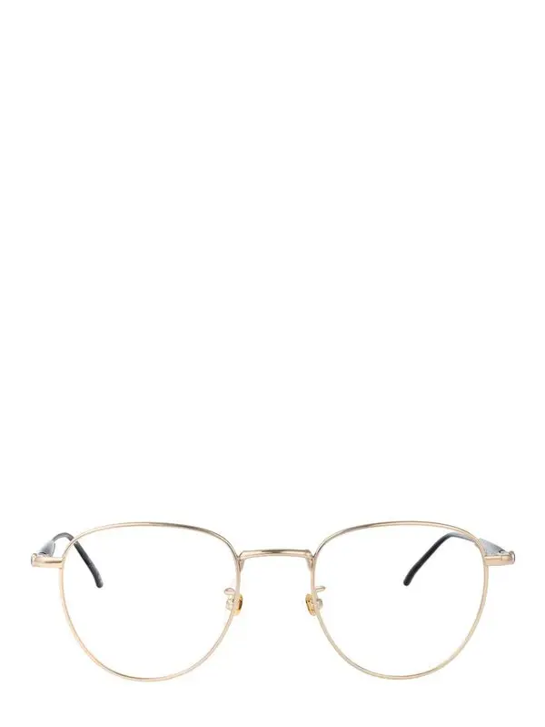 Montblanc Optical Round Frame Eyeglasses - Gold-gold-transparent