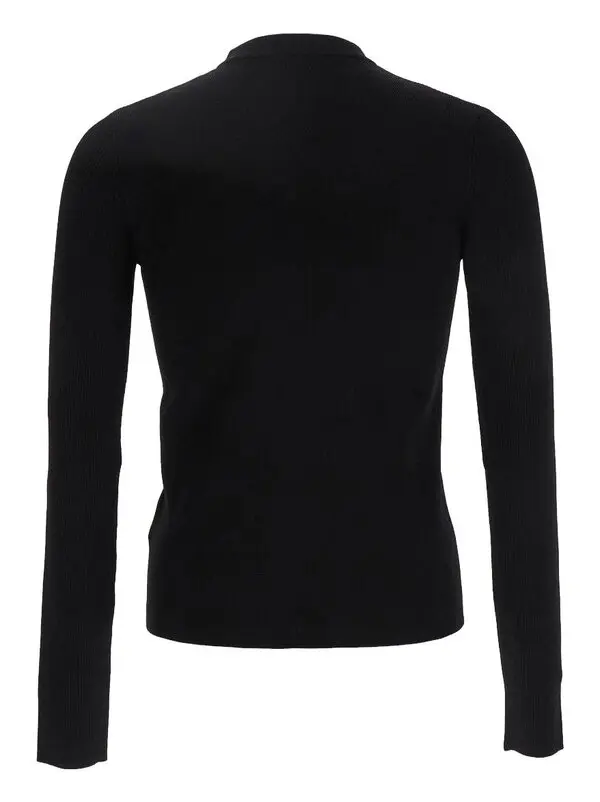 Diesel K-zackary Round Half-collar Sweater - Black