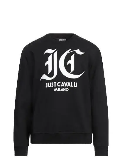 Just Cavalli Cotton French Terry Sweatshirt - Black
