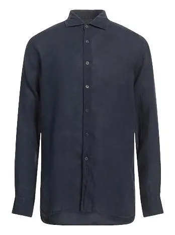 120% Lino Shirt Midnight Size Linen - Blue