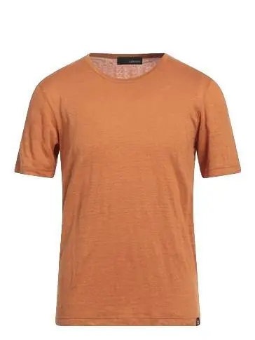 LARDINI T-shirt Rust Size Linen - Red
