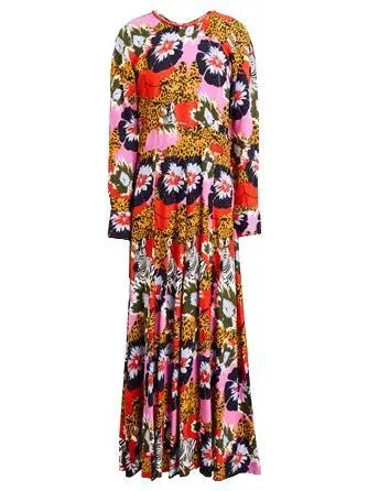 CONNOR & BLAKE Floral-print Maxi Dress - Orange