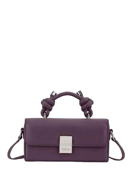 BEHNO Micro Mary Soft Leather Crossbody Bag - Cherry