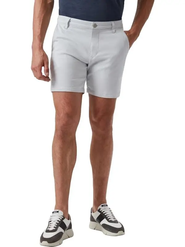 34 Heritage Hampton Slim Fit Twill Chino Shorts - Stone Twill
