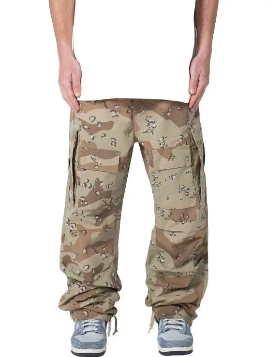 Mnml Ultra Baggy Ripstop Cargo Pants - Desert Camo