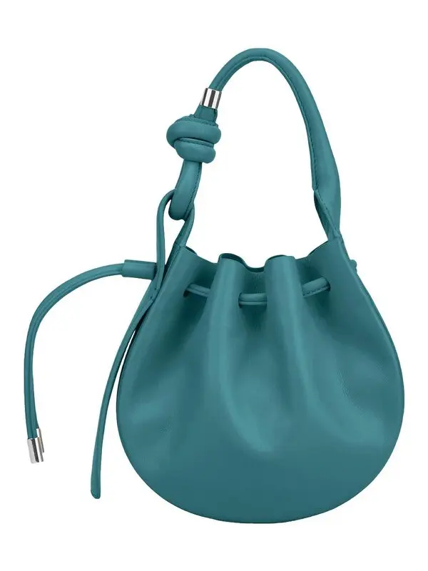 BEHNO Mini Ina Pebble Leather Crossbody Bag - Evergreen