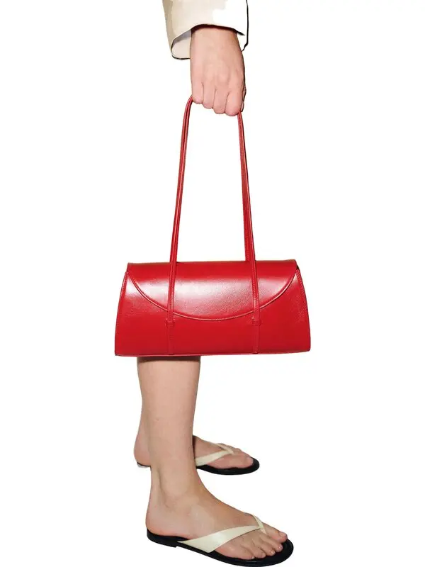 REFORMATION Elena Shoulder Bag - Red