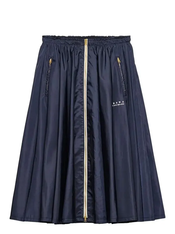 Prada Re-nylon Pleated Skirt - Blu