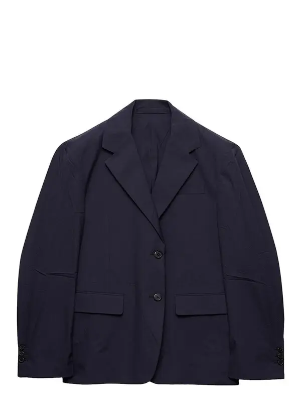 Prada Tailored Poplin Jacket - Bleu