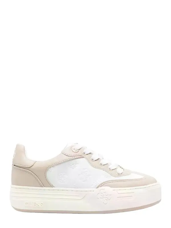 Guess Logo-debossed Sneakers - White
