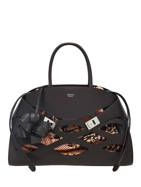 FERRAGAMO Limited Edition Hug Handbag - Black