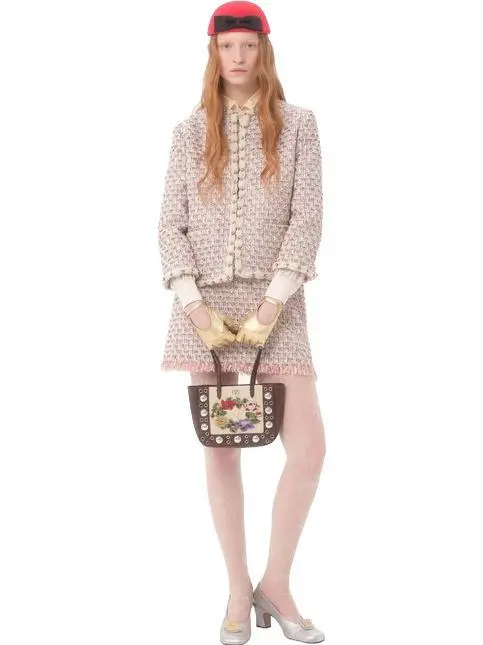 Valentino Garavani Embroidered Ribbon Tweed Jacket - Multicolor