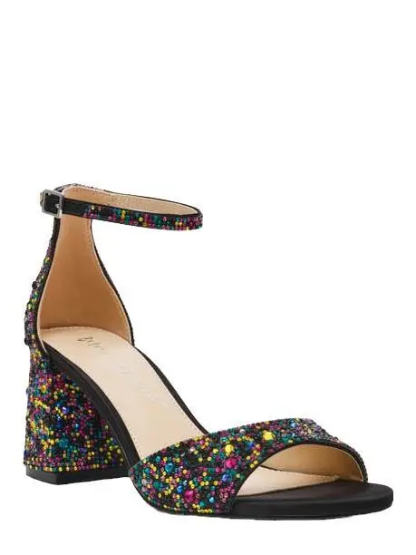 Betsey Johnson Kami Block Heel Sandal - Black Multi