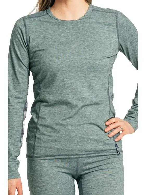ALPINE FIT Rendezvous Ridge Long Sleeve Curvy Fit - Winter Moss Green