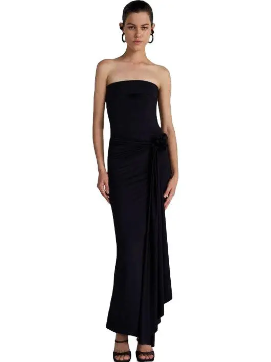 MAYGEL CORONEL Crisol Maxi Skirt - Black