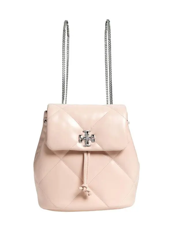 Tory Burch Small Kira Diamond Quilted Leather Backpack - Soft Pink