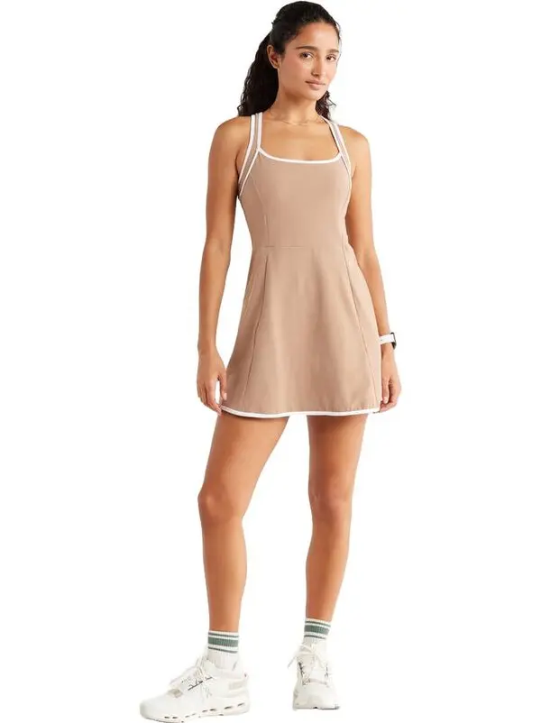 RECESS PICKLEBALL X ZELLA Recess X Zella The Grace Court Mini Dress - Tan Portabella