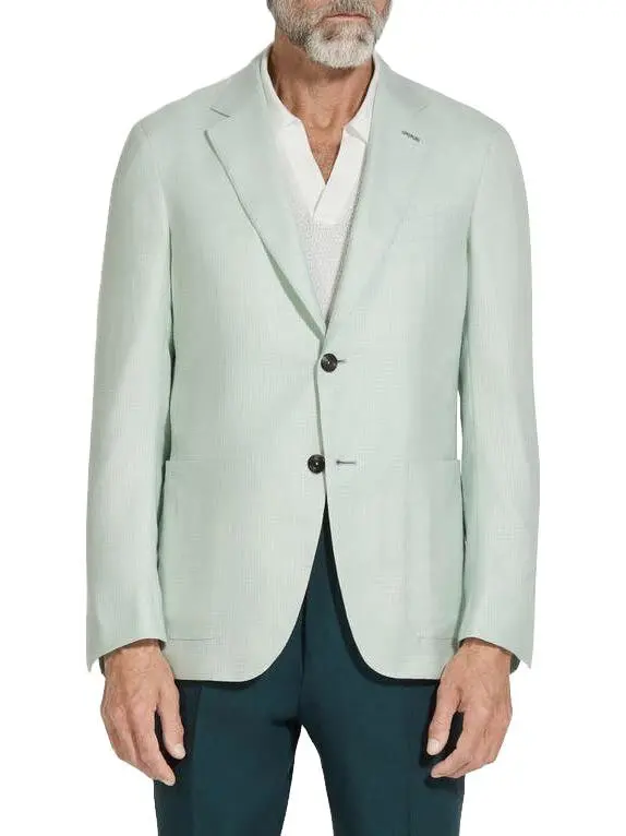 Zegna Tailored Sport Coat - Aqua Green