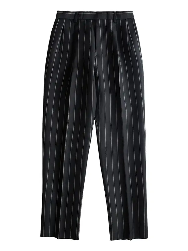 WACKO MARIA Double Pleated Trousers - Black