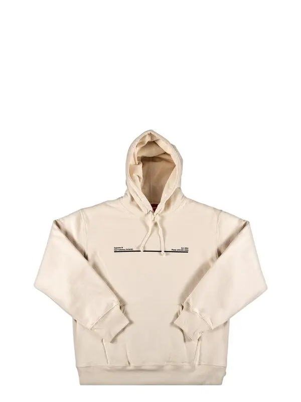 Supreme Shop Hooded Sweatshirt - Cream