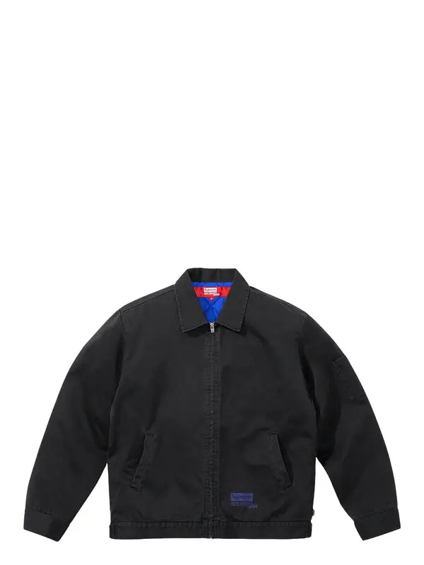 Supreme X Junya Watanabe X Comme Des Garçons X Schott Leather Peacoat - Black