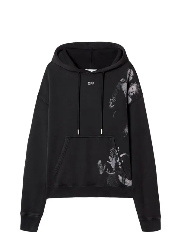 Off-White Blurred Mary Skate Hoodie - Black