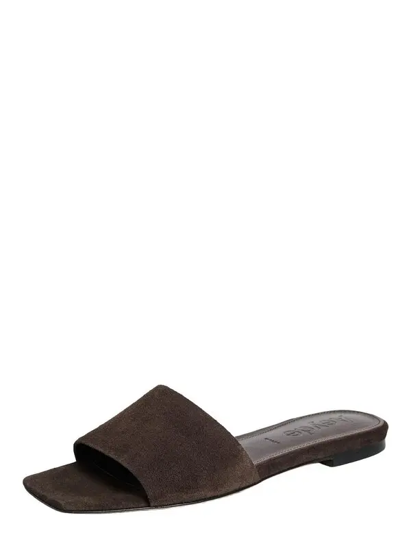 AeydĒ Anna Cow Suede Sandals - Moka