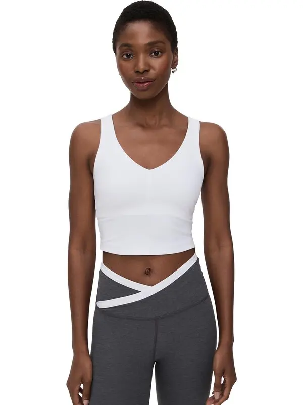 Beyond Yoga Spacedye Good Day Cropped Tank - White