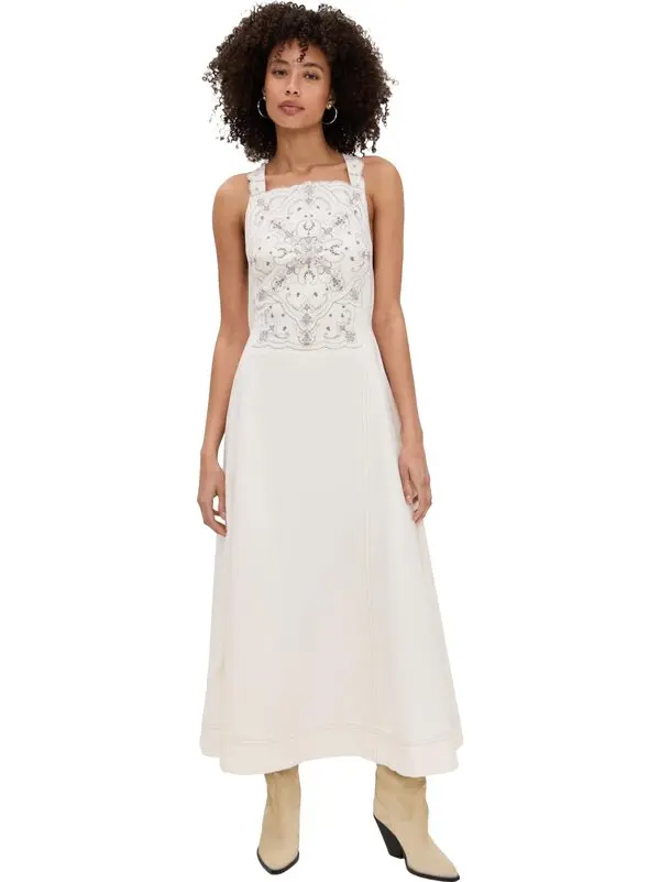 Free People Bali Vienna Maxi Dress - Clean Ivory