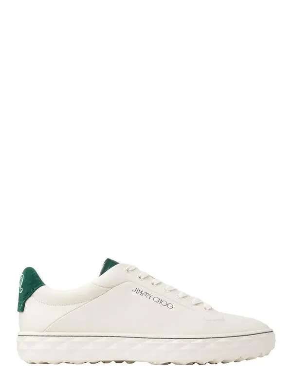 JIMMY CHOO Malbon 2.0 Diamond Trainer - Latte/malbon Green