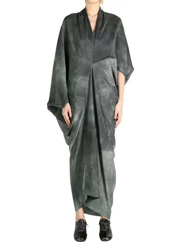 CORTANA Knot-detailing Midi Dress - Grey