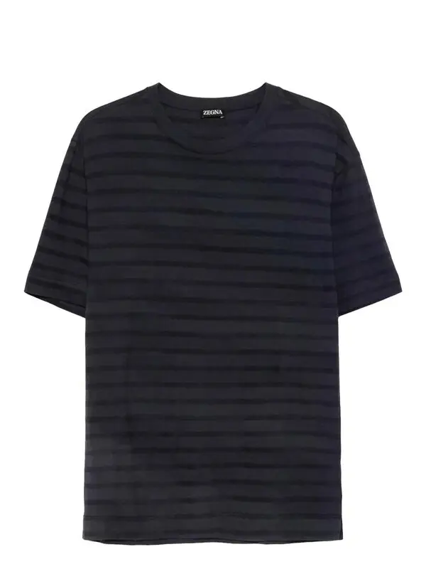 Zegna Striped T-shirt - Blue