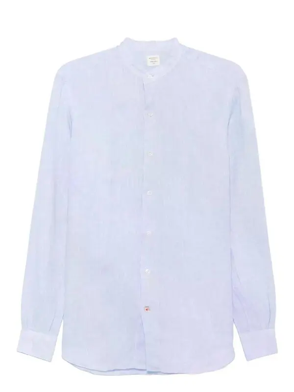 MAZZARELLI Linen Shirt - Blue