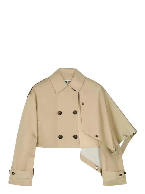 Ports 1961 Asymmetric Trench Jacket - Neutrals