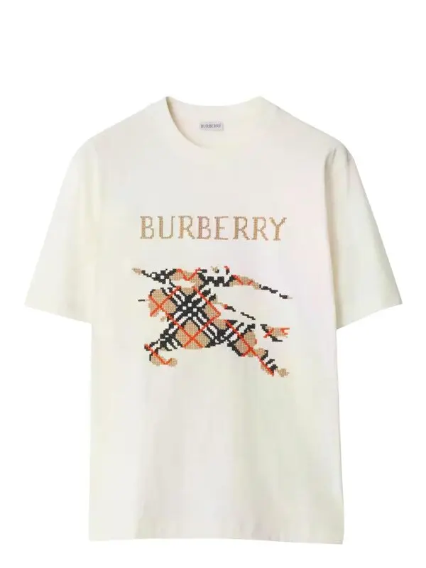 Burberry Cross-stitch Ekd​ T-shirt - Neutrals