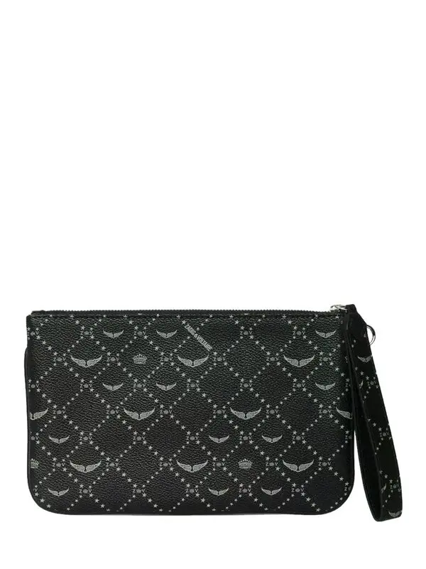 Zadig&Voltaire Z Pouch Monogram Tag Pochette - Black