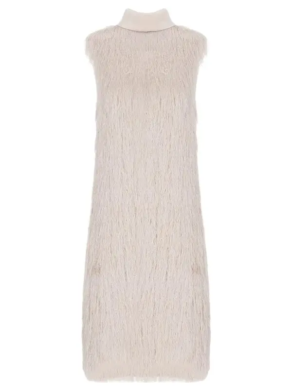 Peserico Aurea Sleeveless Dress - Beige