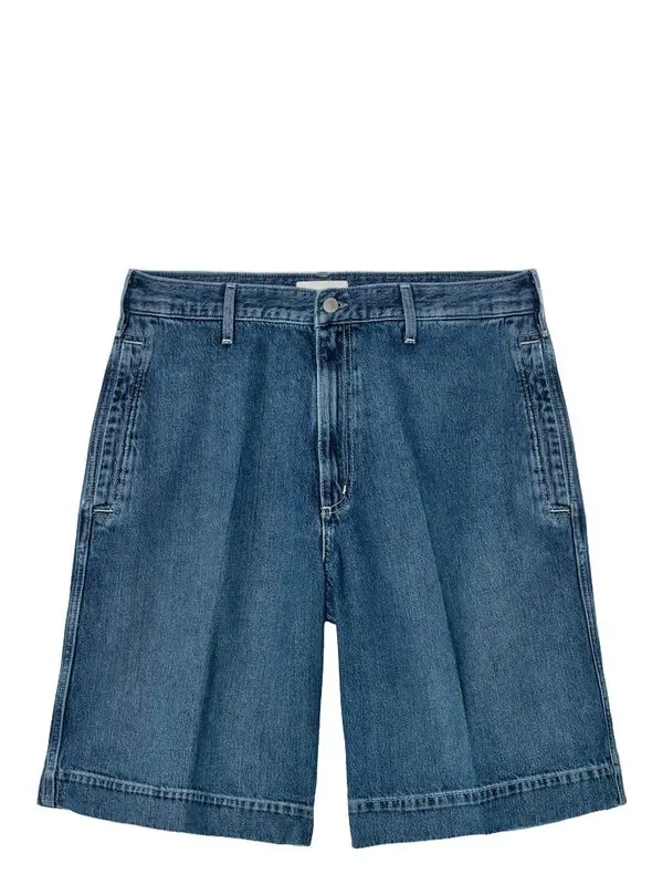 Cos Relaxed Lightweight Denim Shorts - Blue