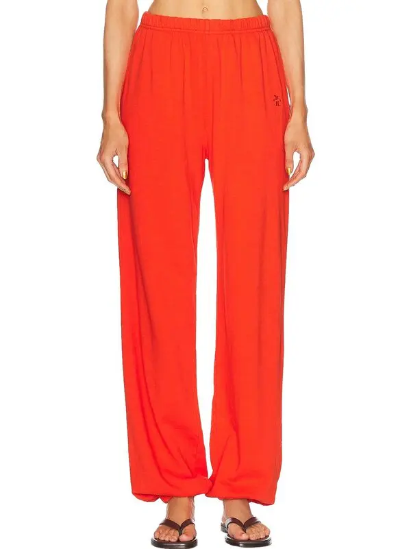 Eterne Boyfriend Lightweight French Terry Pocket Sweatpant - Poppy