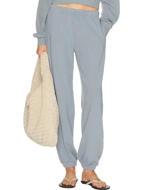Eterne Boyfriend Lightweight French Terry Pocket Sweatpant - Slate