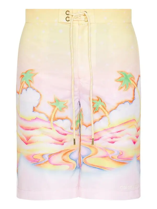 Casablanca Printed Boarder Shorts - Psychedelic Nirvana