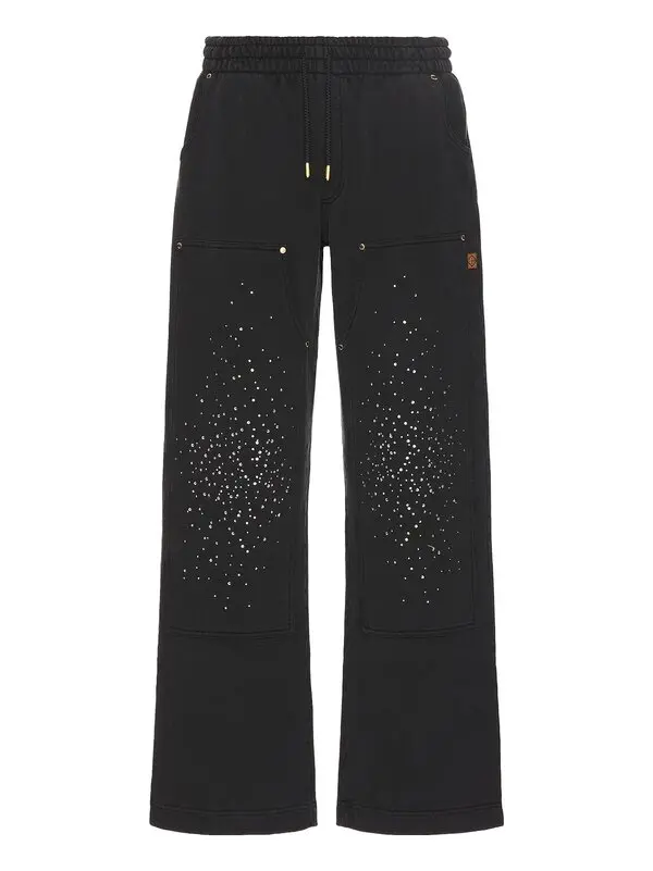 Casablanca Hotfix Printed Workwear Jogger In Black - La Premonition