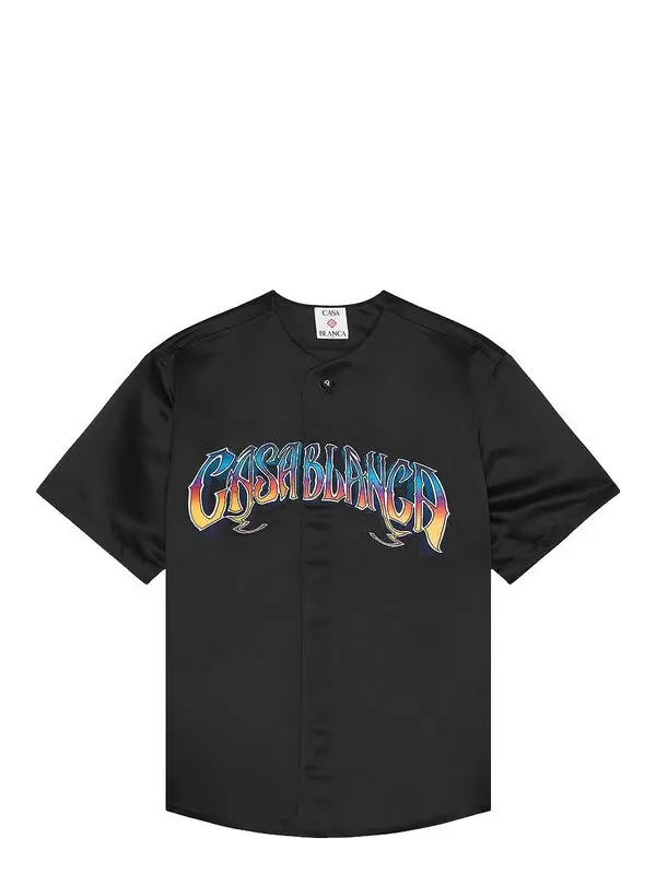 Casablanca Evening Baseball Shirt - Black